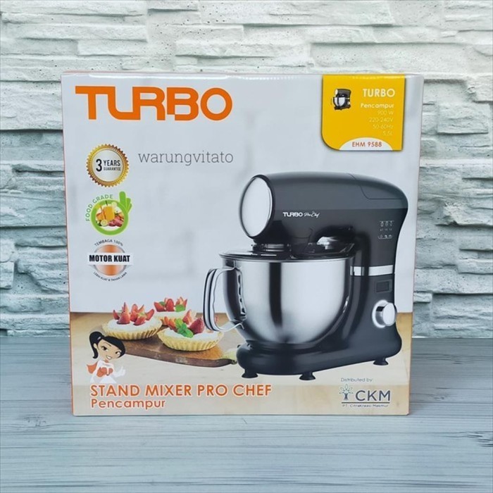 Jual Turbo Stand Mixer Pro Chef 5,5L Ehm9588 Ehm-9588 Ehm 9588 - Resmi ...