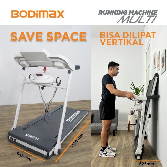 Jual Bodimax Running Machine Multi Folding Treadmill / Gym | Shopee ...