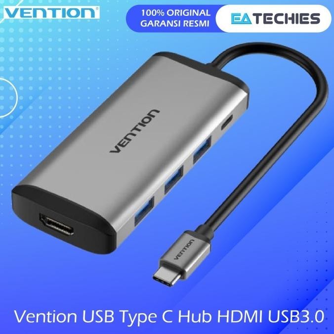 Jual Vention Usb Type C Hub Hdmi Usb 3.0 Thunderbolt Dongle Macbook ...