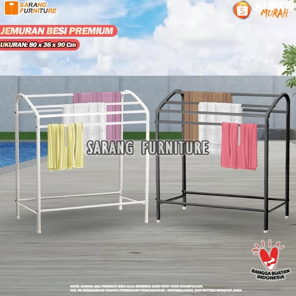 Jual JEMURAN HANDUK BESI RAK/JEMURAN HANDUK DAN PAKAIAN JEMURAN STAINLESS CLOTHES RACK | Shopee ...
