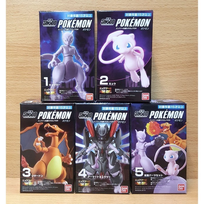 Jual SHODO Pokemon Mewtwo Strikes Back! EVOLUTION [ALL 5/SET] Charizard ...