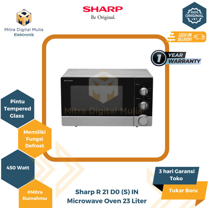 Jual Sharp R 21 D0 (S) In Microwave Oven 23 Liter | Shopee Indonesia