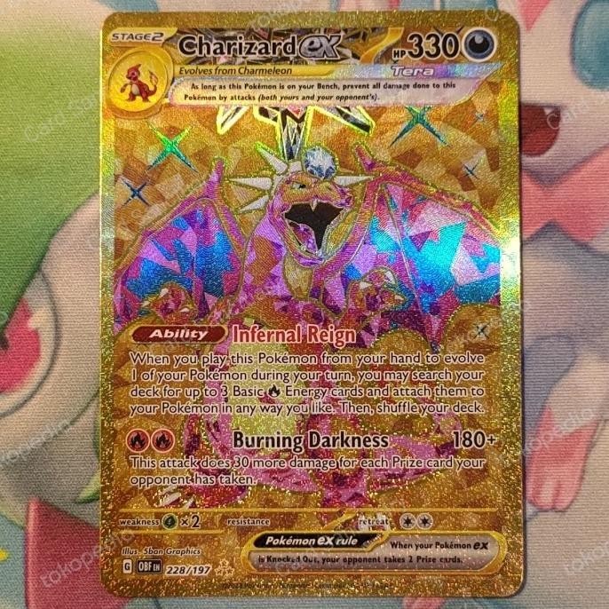 Jual Pokemon TCG English - Charizard ex GOLD | Shopee Indonesia