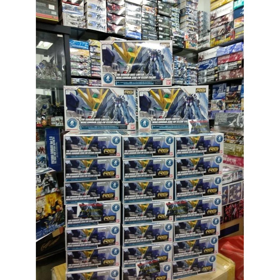 Jual RG Wing Gundam Zero Clear Ver Gundam Base / RG Wing Zero Clear ...