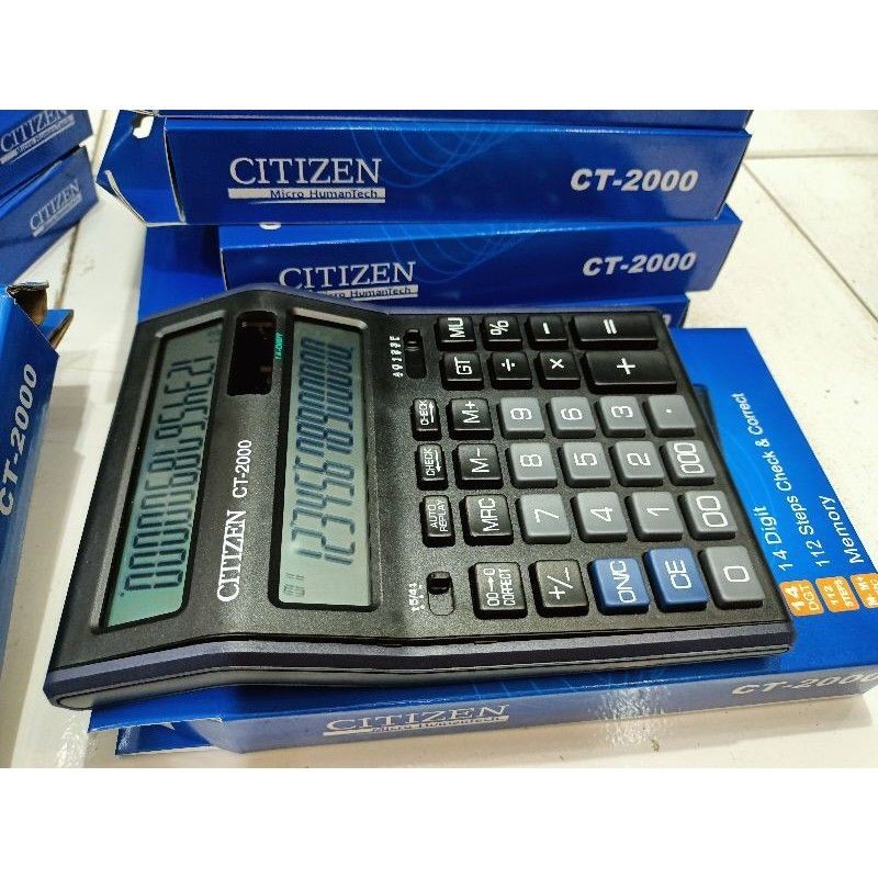 Jual KALKULATOR DAGANG CITIZEN CT 2000 (14 DIGIT) | Shopee Indonesia