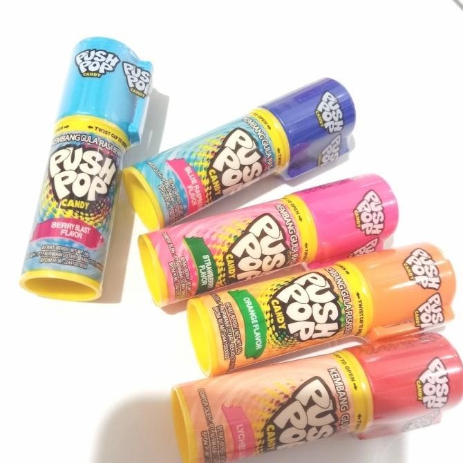 Jual PUSH POP CANDY IMPORT THAILAND PERMEN KEMBANG GULA PUSHPOP PER PCS ...