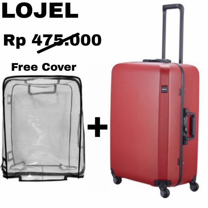 Jual Koper Lojel Rando Frame 2 Tanpa Zipper Size Medium 26 inch - Red ...