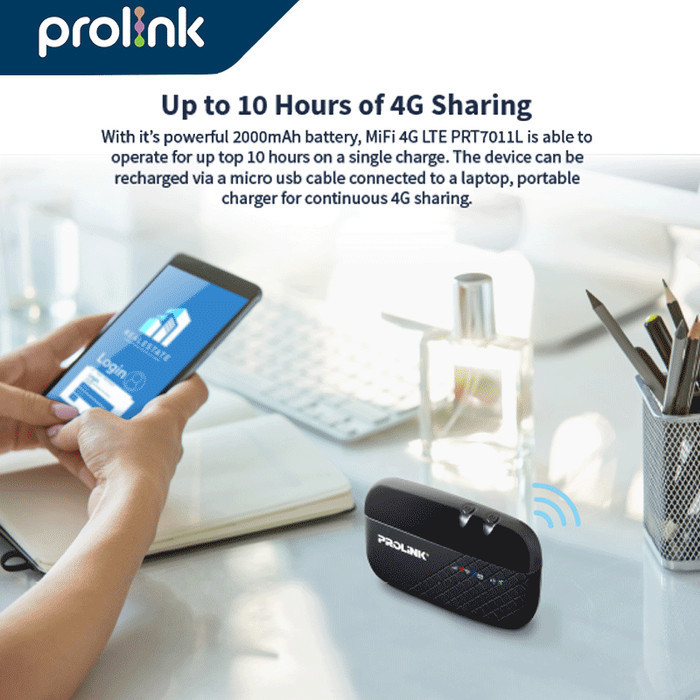 Jual Prolink Prt7011L Portable 4G Lte Modem Wifi Mifi Hotspot | Shopee ...