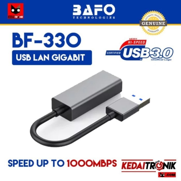 Jual Converter USB to LAN BAFO GIGABIT BF-330 Ethernet RJ45 1000 Mbps BF330 | Shopee Indonesia