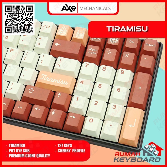Jual Keycap - Keycaps - Cherry - Tiramisu - Pbt - Dye Sub | Shopee Indonesia