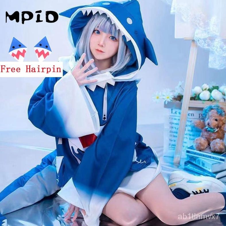 Jual Armn MPIDReady Stock VTuber Hololive Gawr Gura Cosplay Costume ENG Shark Kid Hiu Kostum ...