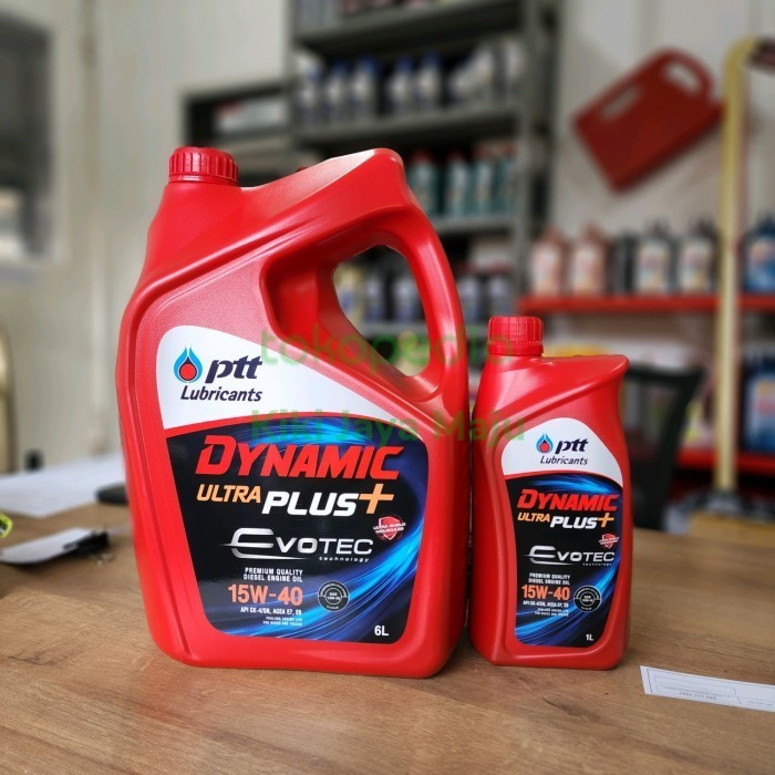 Jual OLI MESIN MOBIL PTT DYNAMIC ULTRA PLUS 15W-40 API CK-4 (7L ...