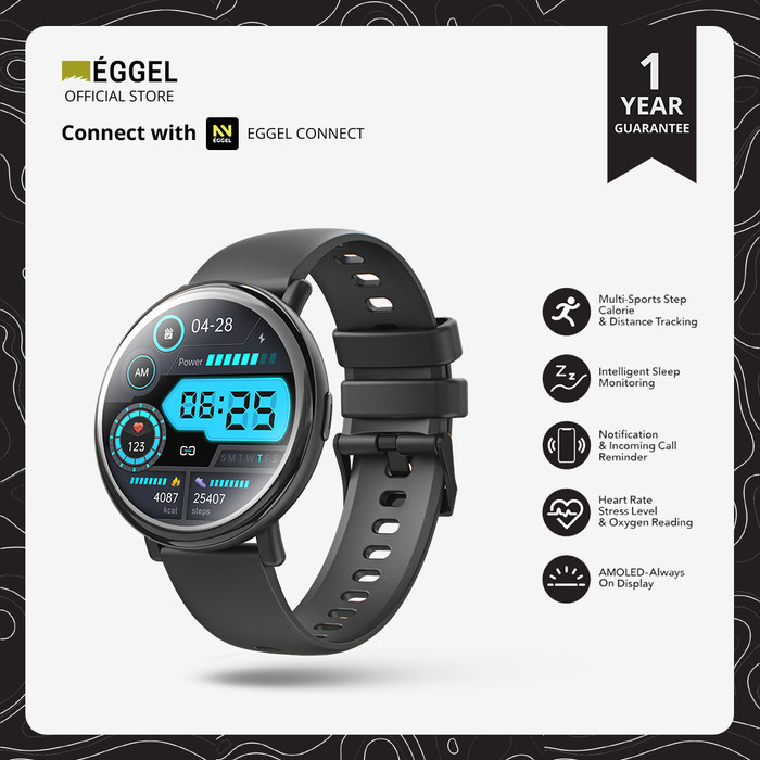 Jual Eggel Tempo 2 Full Touch Screen Smartwatch / Smart Watch / Band ...