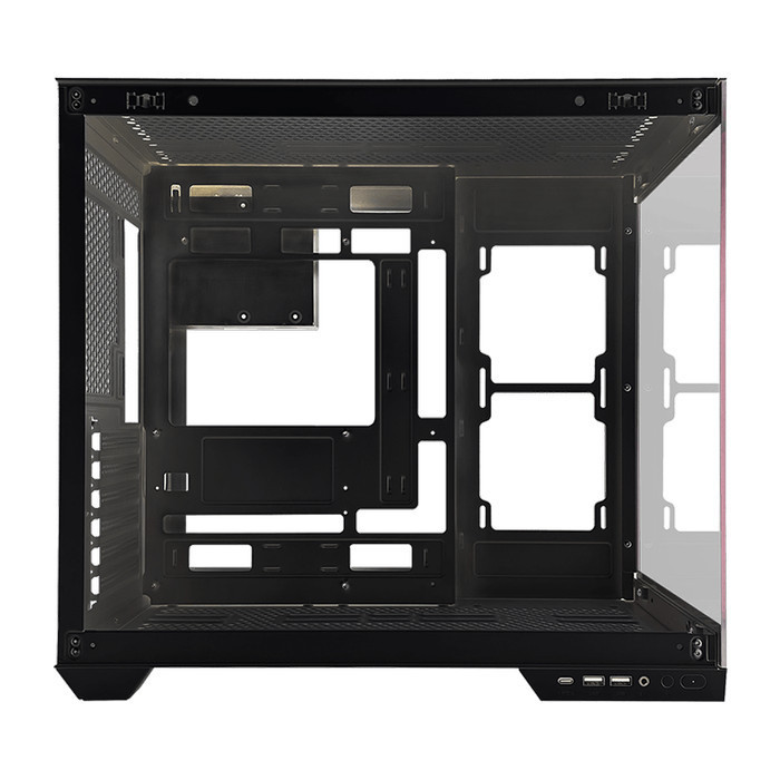 Jual Casing Pc Cube Gaming Knoma Black - Atx Gaming Case - Tempered ...