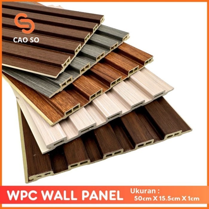 Jual Wpc Wall Panel 50 Cm Dekorasi Dinding Kayu Wallpanel Woodpanel 3M 3D | Shopee Indonesia