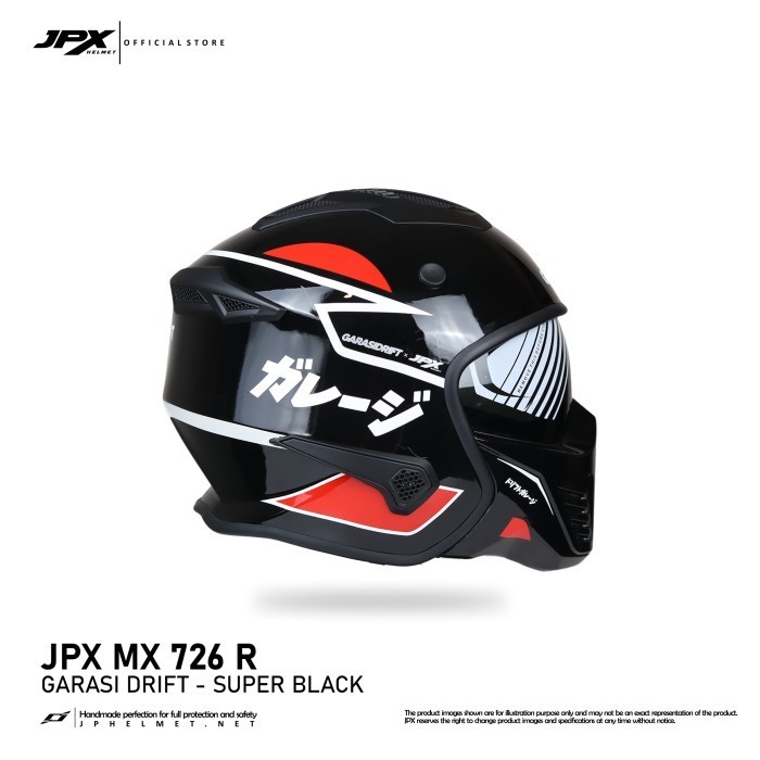 Jual Helm Jpx Full Face Mx-726R - Garasi Drift | Shopee Indonesia