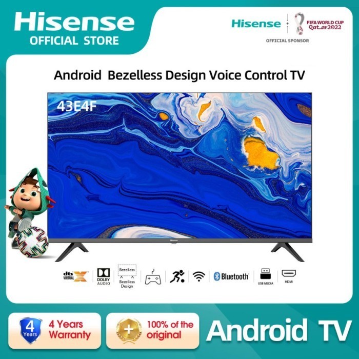 Jual Hisense 43 Inch Fhd Android Smart Tv - Dolby Audio Hdmi 43E4F ...