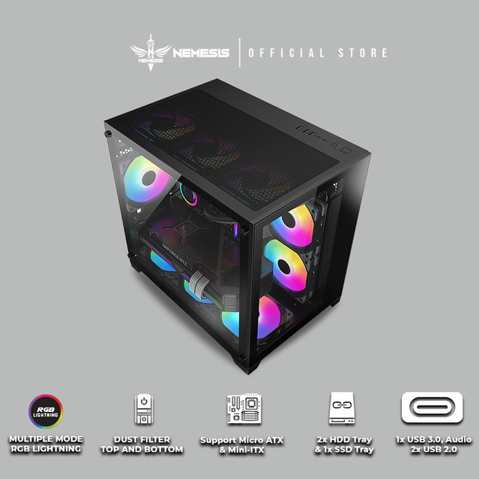 Jual Nyk Nemesis Casing Gaming T75 Titans | Shopee Indonesia