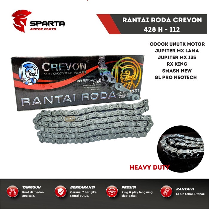 Jual RANTAI RODA MOTOR 428H 112 JUPITER MX 135 RX KING NEOTECH CRV ...