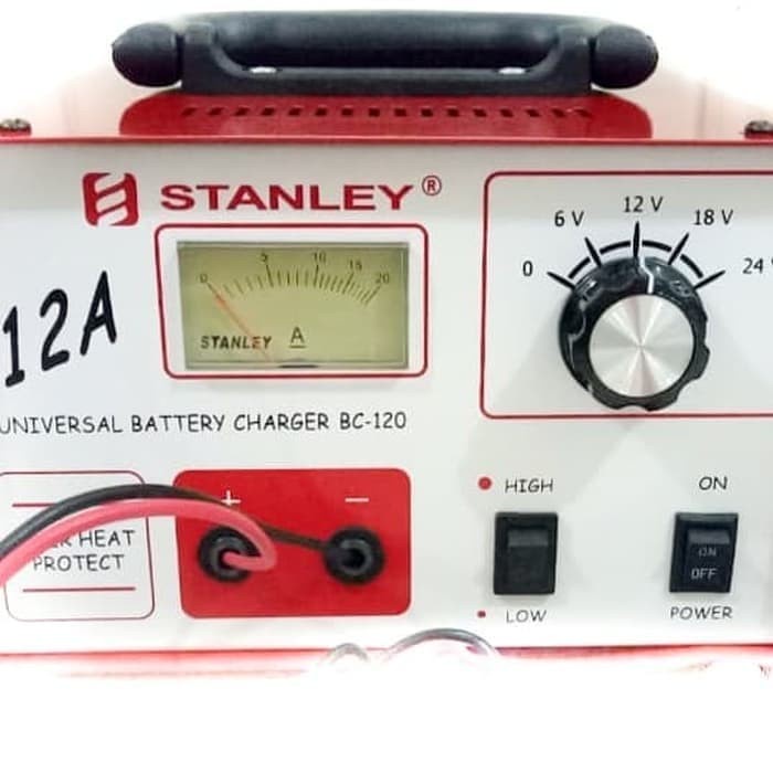 Jual Stanley Bc-120 Charger Aki 12A 12-24V Travo Baterai Battery Bc120 ...