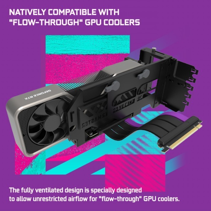 Jual Cooler Master Vertical Graphics Card Holder Kit V3 Riser Pcie 4.0 ...