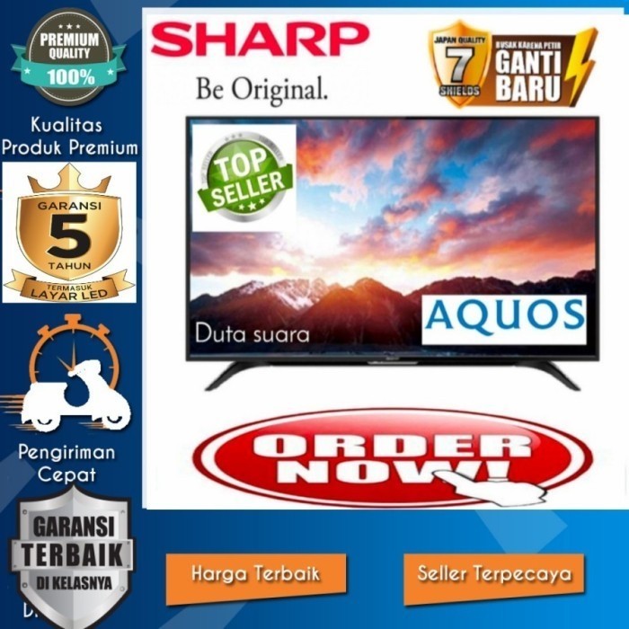 Jual Tv Led Sharp 50 Inch 2T-C50Ad1I Full Hd Dvb-T2 Digital Tv Garansi 5Th | Shopee Indonesia