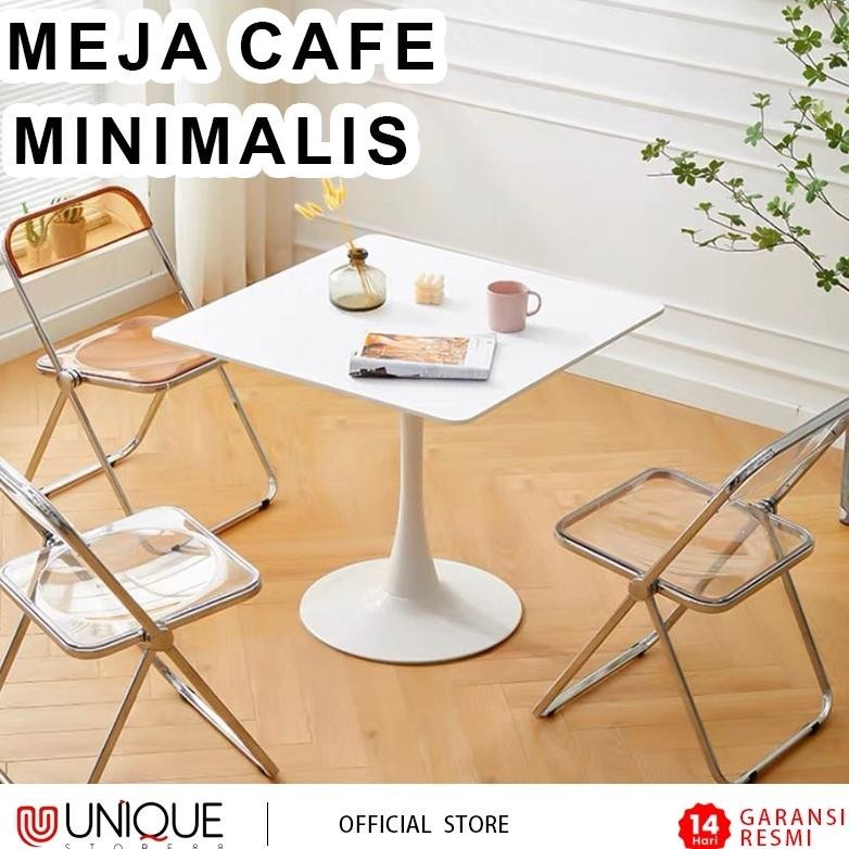 Jual Meja Cafe Kotak Meja Makan Minimalis Coffee Table Modern 80cm Meja ...