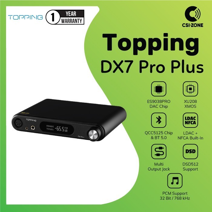 Jual Topping Dx7 Pro+ / Pro Plus Bluetooth 5.1 Hi-Res Decoder Amplifier | Shopee Indonesia