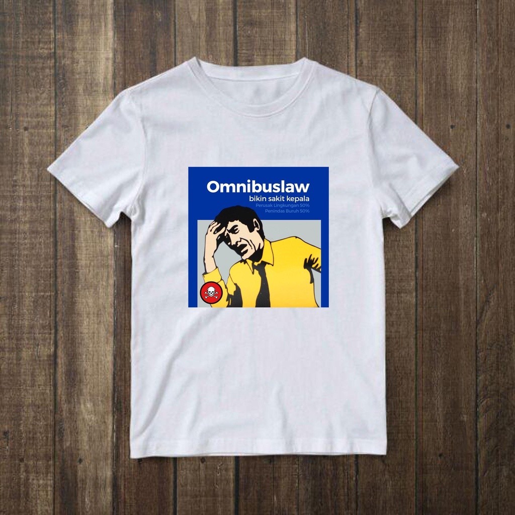 Jual Kaos Pria Wanita Omnibuslaw Oskadon Meme Plesetan | Shopee Indonesia