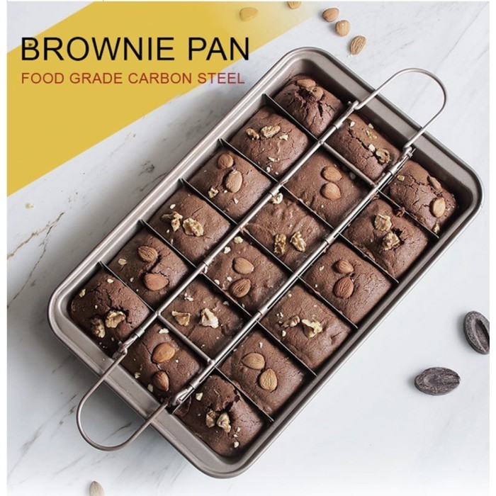 Jual ELTAMART LOYANG PERSEGI 31CM BROWNIE BROWNIES PAN DENGAN SEKAT ...