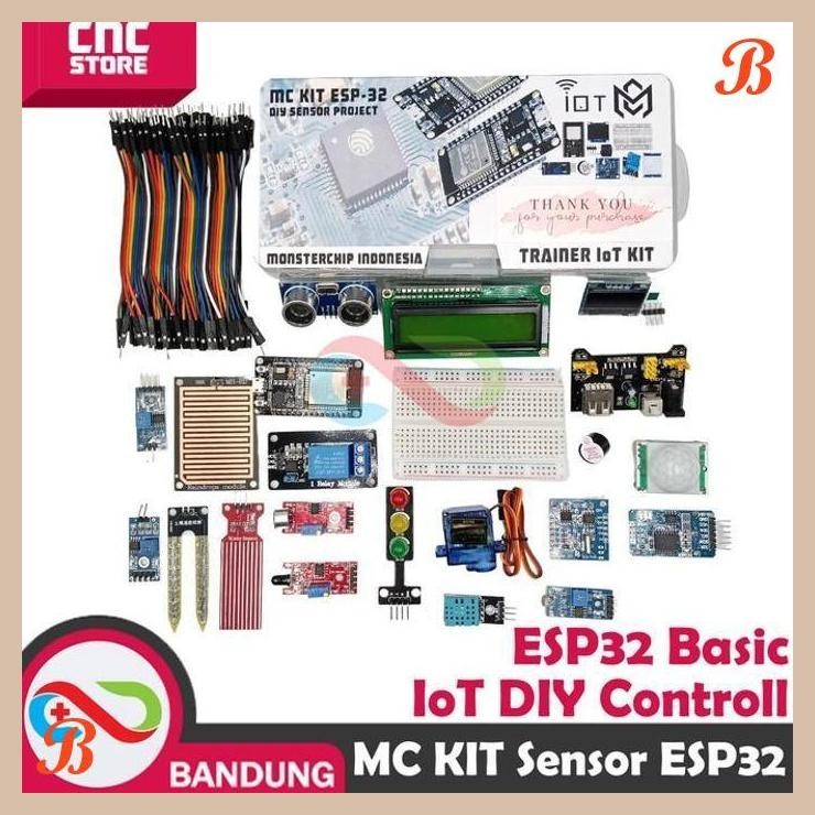 Jual | CN | MC KIT STARTER ESP32 BASIC IOT KIT PEMBELAJARAN ESP32 PLUS TUTORIAL | Shopee Indonesia