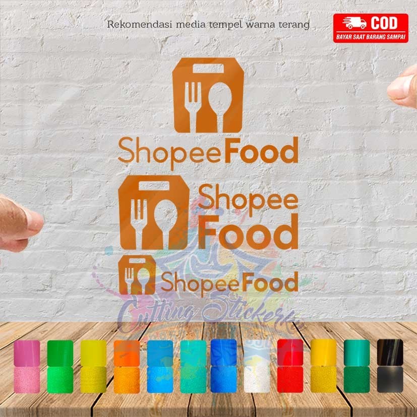 Jual Cutting Stiker Shopee Food Variasi Motor Mobil Sticker Timbul ...