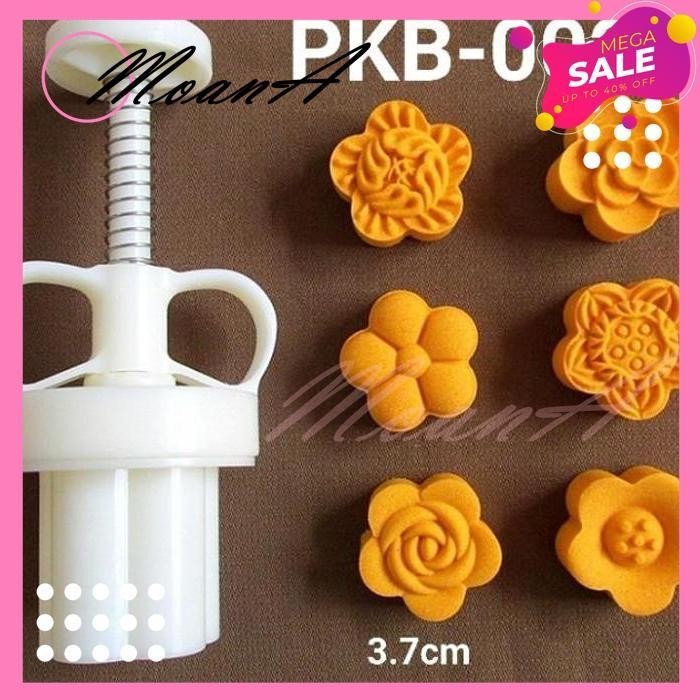 Jual PRODUK TERBAIK CETAKAN NASTAR KUE BULAN MOONCAKE PIA BUNGA MAWAR ...