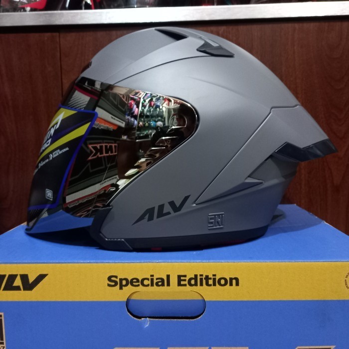 Jual Helm Alv Ultron Pro Single Visor Kaca Silver | Shopee Indonesia