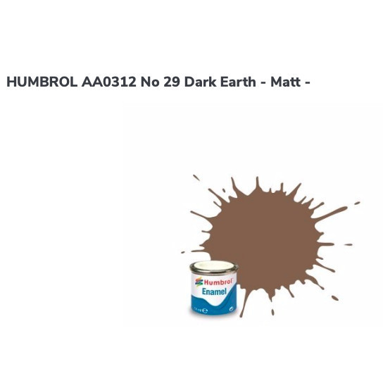 Jual HUMBROL No. 29 Dark Earth Matt - 14ml Enamel Paint | Shopee Indonesia