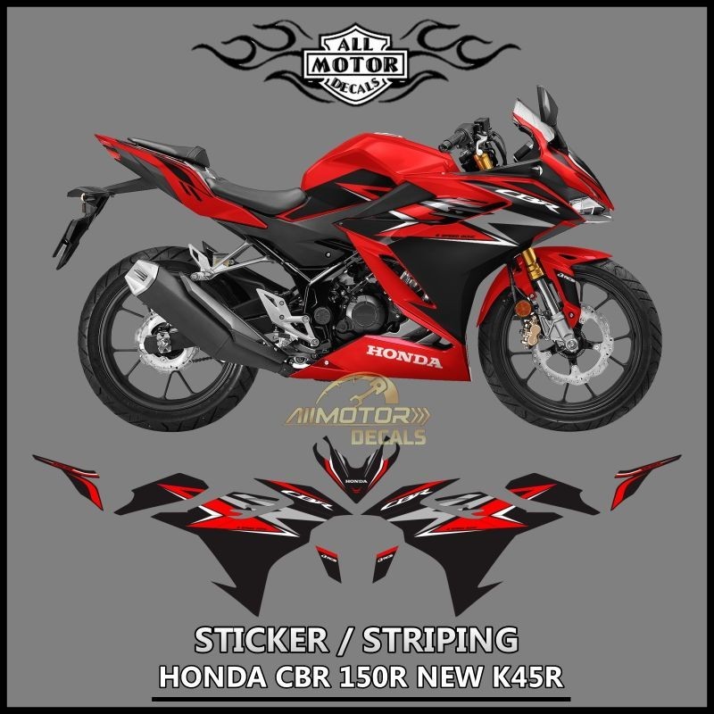 Jual Stiker Honda Cbr 150r New K45r 2021-2024 / Striping Motor Cbr 150 r Baru Livery List Simple ...