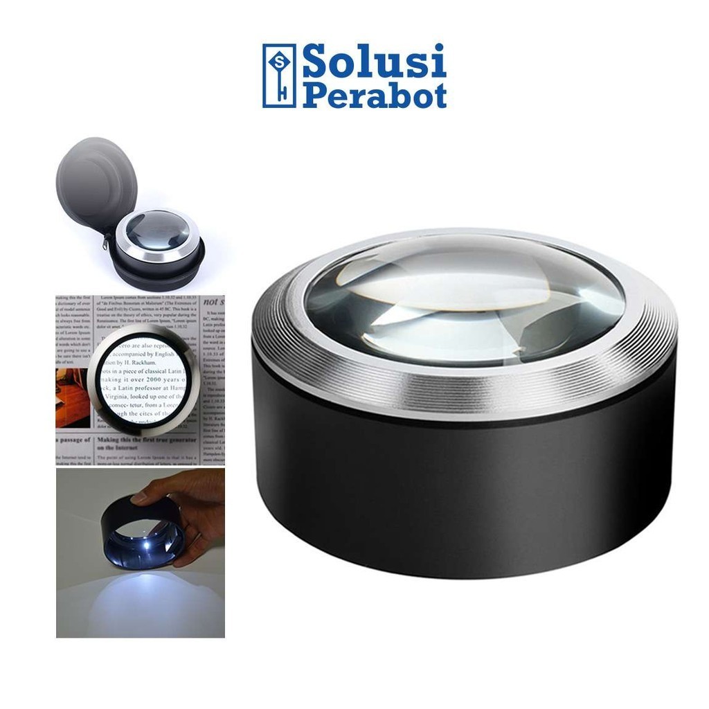Jual Kaca Pembesar Silinder LED AB95 SP / Magnifying Dome Membaca ...