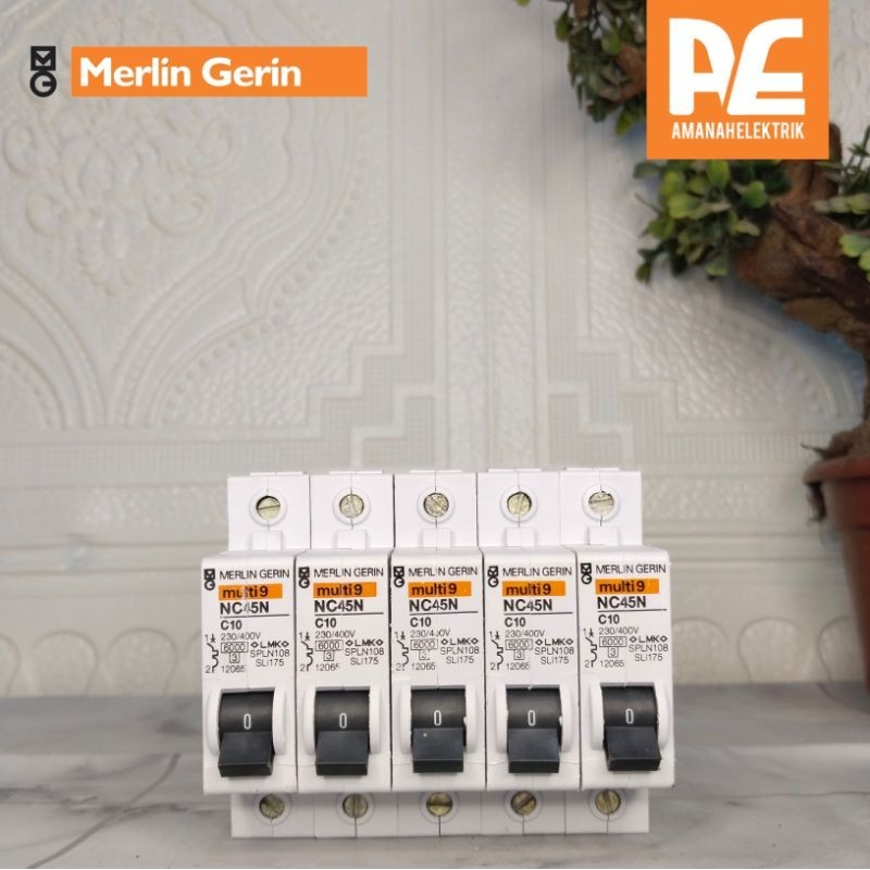 Jual MCB MERLIN GERIN 1 phase 2A, 4A, 6A, 10A,16A, 20A, 25A, 32A, 50A, 63A Original Di jamin ...