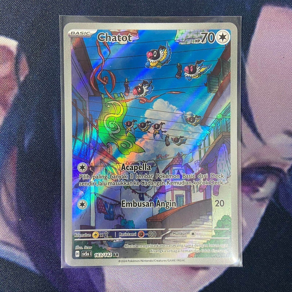 Jual pokemon (ID) chatot - SV5s 163/142 - AR | Shopee Indonesia