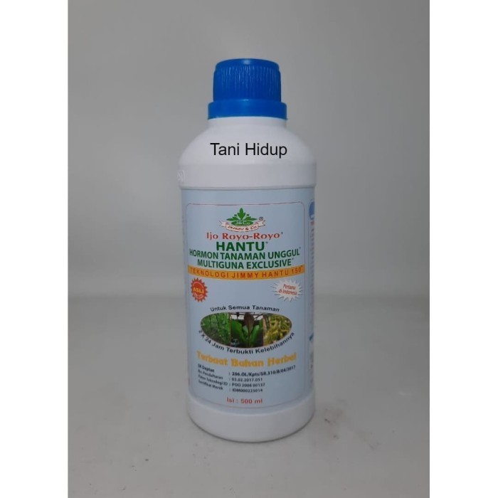 Jual Pupuk Zpt Hantu Hormon Multiguna Kemasan 500 Ml - Tutup Biru ...