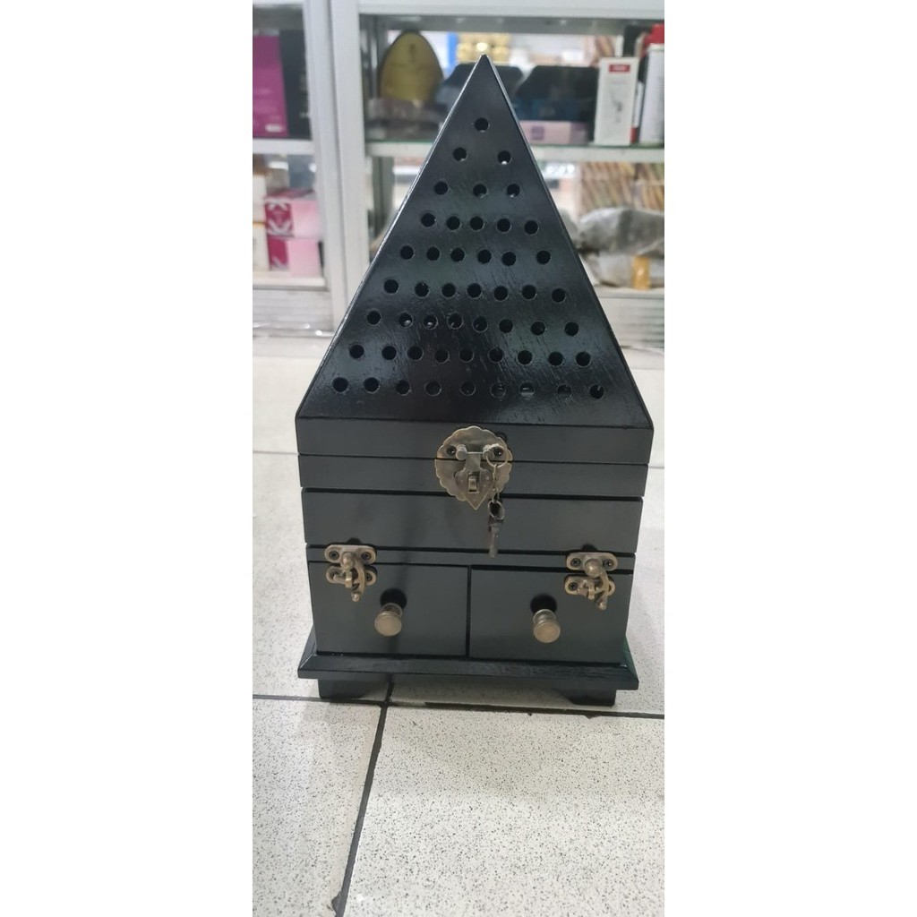 Jual Tempat Pembakaran Bukhur Set Mabkhara Kayu Jati Jumbo Kerucut ...