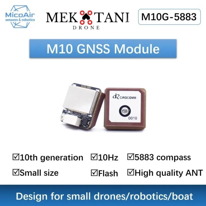 Jual Micoair M10G-5883 Gps Module Ublox M10 Chip + Qmc5883L Compass ...