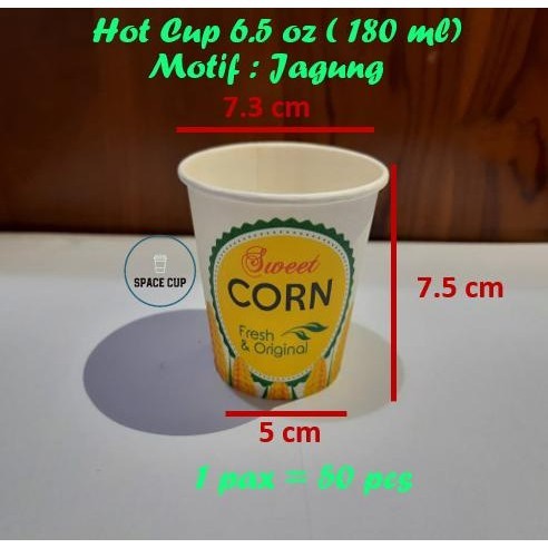 Jual Paper Hot Cup Gelas Kertas 6,5 Oz 180 Ml Jagung Isi 1000 Pcs | Shopee Indonesia