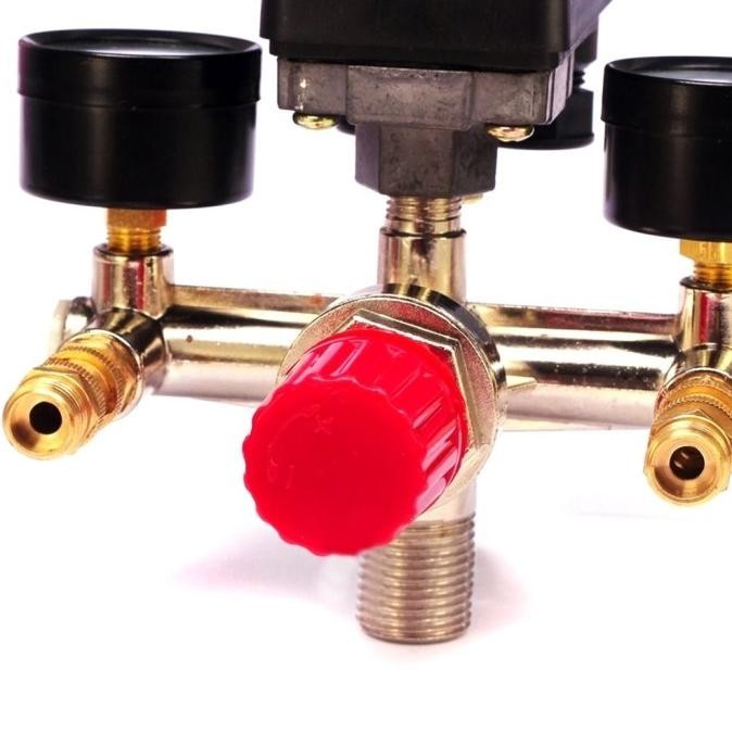 Jual Otomatis Kompresor Regulator Set Pressure Valve Switch Double ...