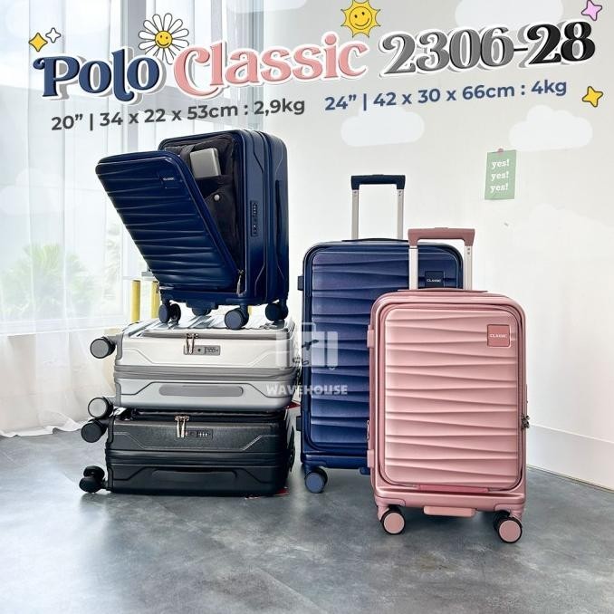 Jual Koper Polo Classic Original 2306 2308 Series 20 24 Inch Front Load ...