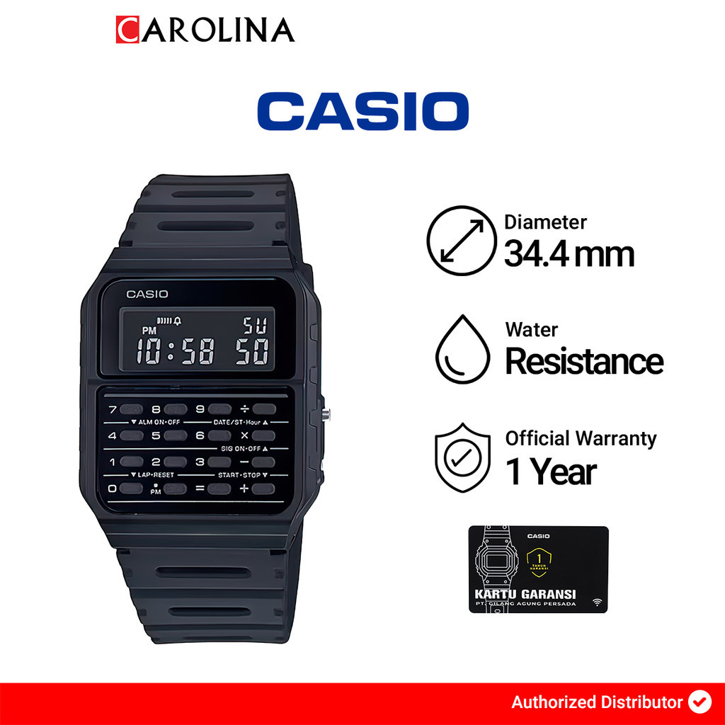 Jual Jam Tangan Pria Casio General CA-53WF-1B Digital Dial Black Resin ...