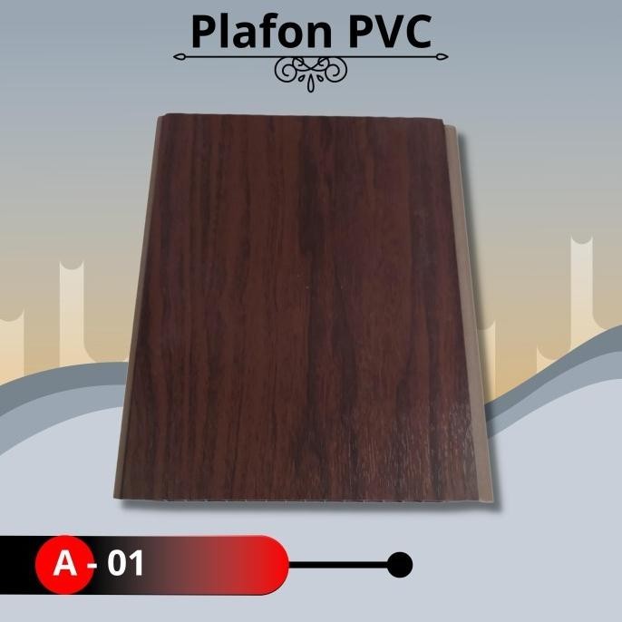 Jual Plafon PVC Motif Kayu Laminate full 8mm setara Sunda PerMeter 21.k ...