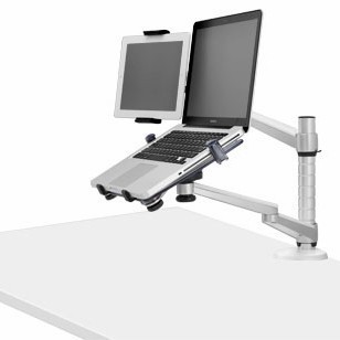 Jual Stand Laptop Dan Tablet Holder Jepit Meja Multifungsi | Shopee ...