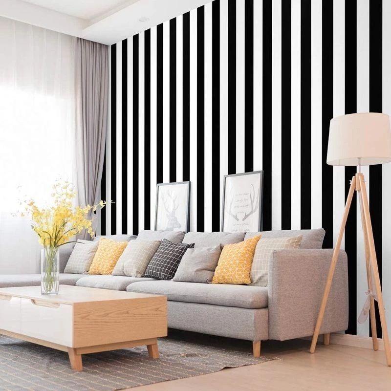 Jual wallpaper dinding wallpaper minimalis wallpaper motif garis ...