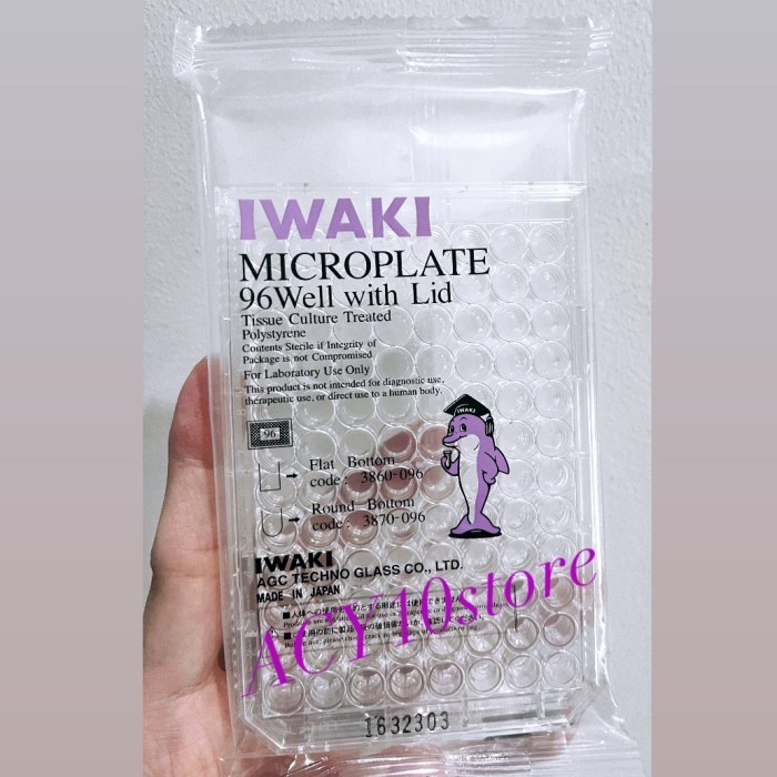 Jual HOT SALE IWAKI Microplate Multi Well Plate 96 wells Flat Bottom ...